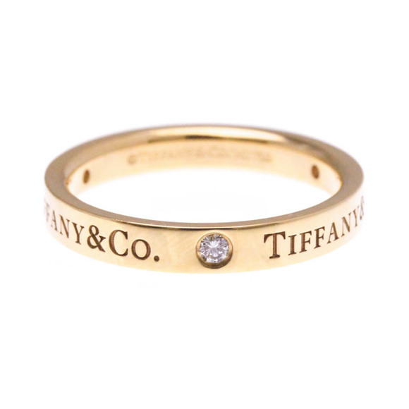 Tiffany & Co. | Jewelry | Tiffany Flat Band Ring With 3 Diamonds Pink ...